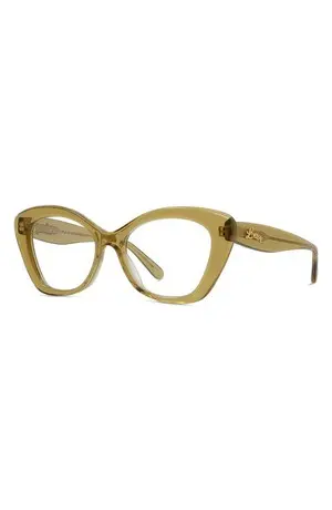 Loewe Curvy Cat Eye Optical Glasses - Shiny Dark Green