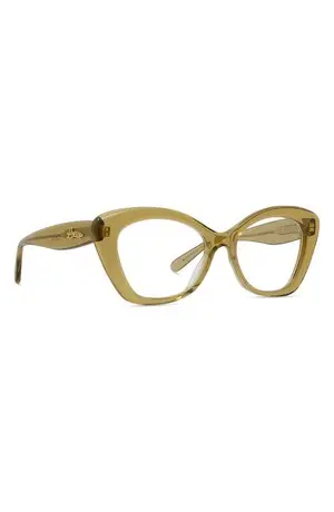 Loewe Curvy Cat Eye Optical Glasses - Shiny Dark Green