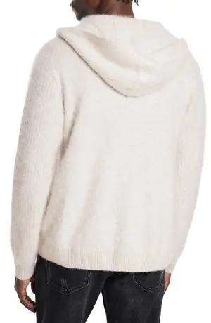 John Varvatos Catherine Hooded Cashmere Zip Cardigan