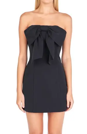 Endless Rose Bow Strapless Mini Dress