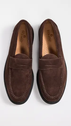 SEBAGO Ryan Suede Polaris Loafers - Dark Brown