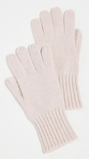 Carolina Amato Knitted Cashmere Gloves - Hessian Ivory