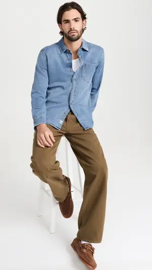 FAIR HARBOR The Driftwood Denim Shirt
