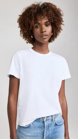 Madewell Crewneck T-shirt - Eyelet White