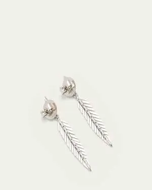 CADAR 18k Feather Drop Earrings, Small