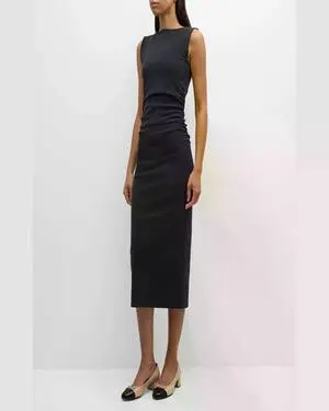 Veronica Beard Charissa Knit Midi Dress