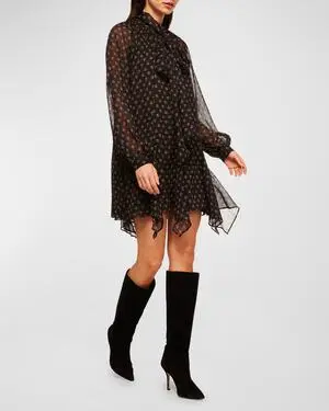 burgundy dress with black shawl Misa Dress