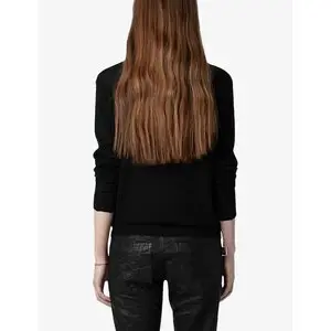 Zadig&Voltaire Embroidered Cashmere Jumper - Noir