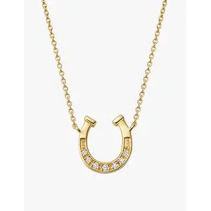 Astley Clarke Horseshoe Lab-grown Diamond Pendant Necklace - Solid Yellow Gold