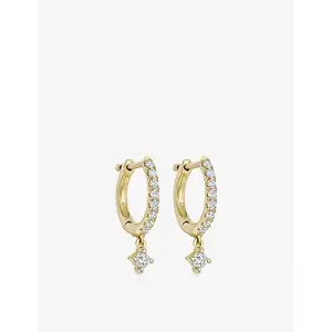 Astley Clarke Interstellar 14ct Yellow-gold And 0.19ct Lab-grown Diamond Drop Earrings - Yellow Gold
