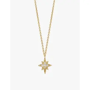 Astley Clarke North Star Lab-grown Diamond Pendant Necklace - Solid Yellow Gold