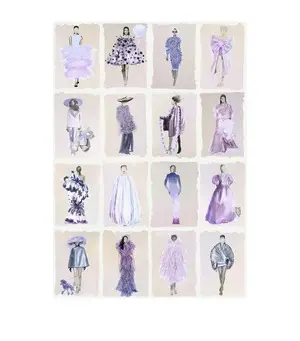 COLE & SON X Interior Design 175th Anniversary Couture Carousel Wallpaper - Purple