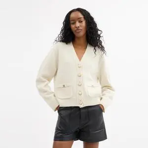 COACH Heritage C Cardigan - White
