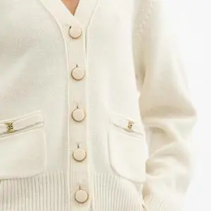 COACH Heritage C Cardigan - White