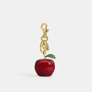 COACH Coach Small Apple Bag Charm Brass/multi