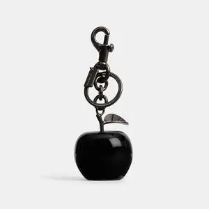 COACH® Small Apple Bag Charm - Pewter/black