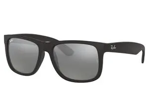 Ray-ban Ray-Ban Justin Sunglasses Black/mirrored Grey/silver (rb4165 622