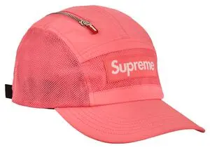 Supreme Zip Mesh Camp Cap - Bright Pink
