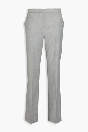 Theory Mélange Wool-flannel Straight-leg Pants