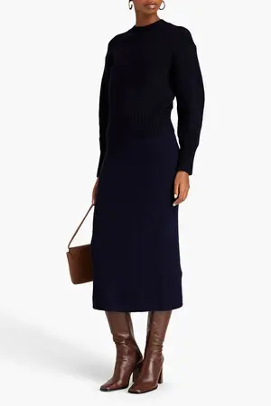 Vince Wool-blend Knit Sweater - Midnight Blue