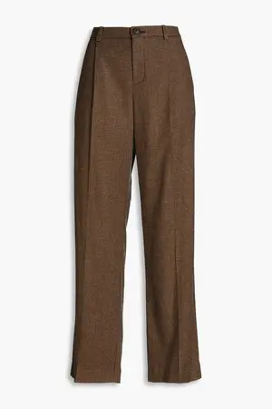 Brown Straight Leg Trousers
