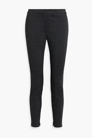 Theory Checked Jersey Slim-leg Pants