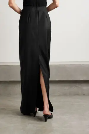 BEARE PARK Wool-twill Maxi Skirt