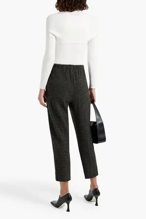 Vince Cropped Checked Tapered Pants