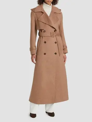 Simkhai Rumi Belted Wool-blend Coat