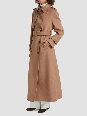 Simkhai Rumi Belted Wool-blend Coat