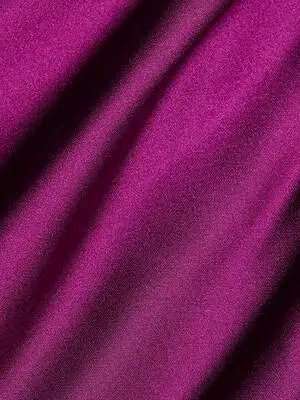 Zuhair Murad Satin Off-shoulder Draped Dress