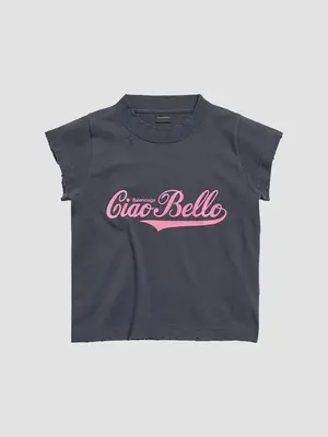 Balenciaga Ciao Bello Shrunk T-shirt - Black