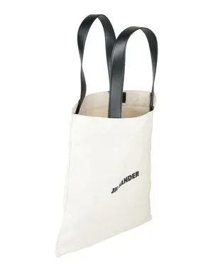 JIL SANDER Handbag In Cotton, Linen And Leather - Beige