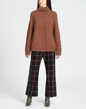 Alpha Studio Cable Knit Turtleneck Sweater
