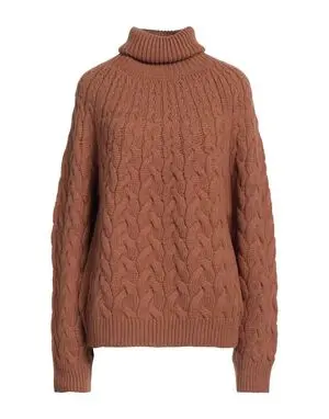 Alpha Studio Cable Knit Turtleneck Sweater