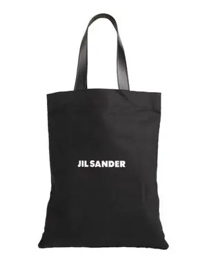 JIL SANDER Handbag In Cotton, Linen And Cow Leather - Black