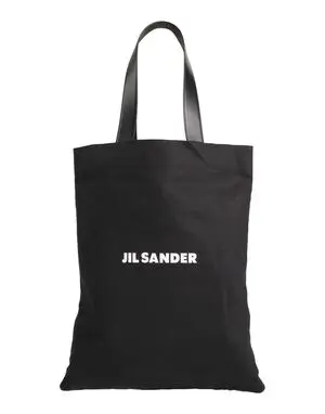 JIL SANDER Handbag In Cotton, Linen And Cow Leather - Black