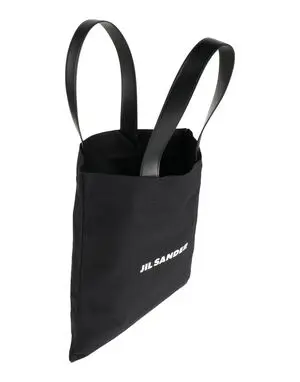 JIL SANDER Handbag In Cotton, Linen And Cow Leather - Black