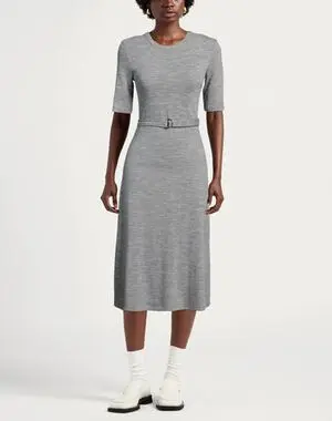 Peserico Midi Dress Size Virgin Wool, Cotton, Polyamide