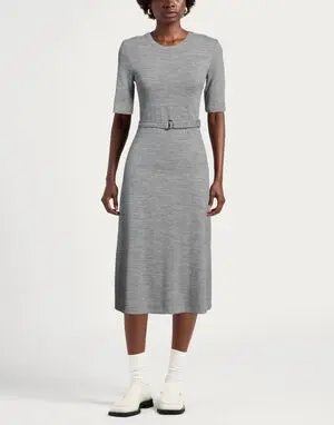 Peserico Midi Dress Size Virgin Wool, Cotton, Polyamide