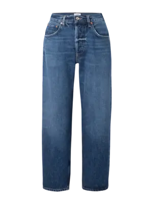 Cropped Jeans with Whiskering