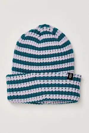 Free People Stripe It Up Cool Down Beanie - Wildberry