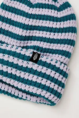 Free People Stripe It Up Cool Down Beanie - Wildberry