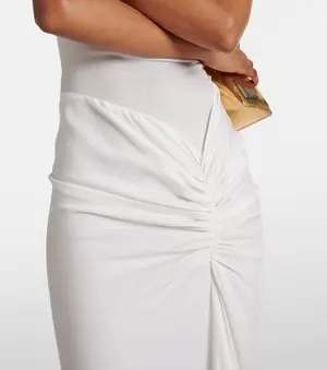 Christopher Esber Fusion Ruched Maxi Dress
