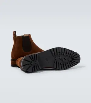 Manolo Blahnik Brompton Suede Chelsea Boots