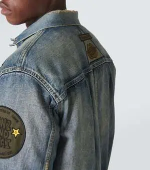 Sacai X Mark Gonzales Denim Trucker Jacket