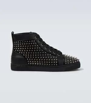 CHRISTIAN LOUBOUTIN Louis Spikes Leather Sneakers