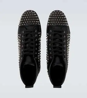 CHRISTIAN LOUBOUTIN Louis Spikes Leather Sneakers