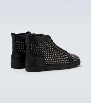 CHRISTIAN LOUBOUTIN Louis Spikes Leather Sneakers