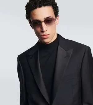 Cartier Monogram Rectangular Sunglasses
